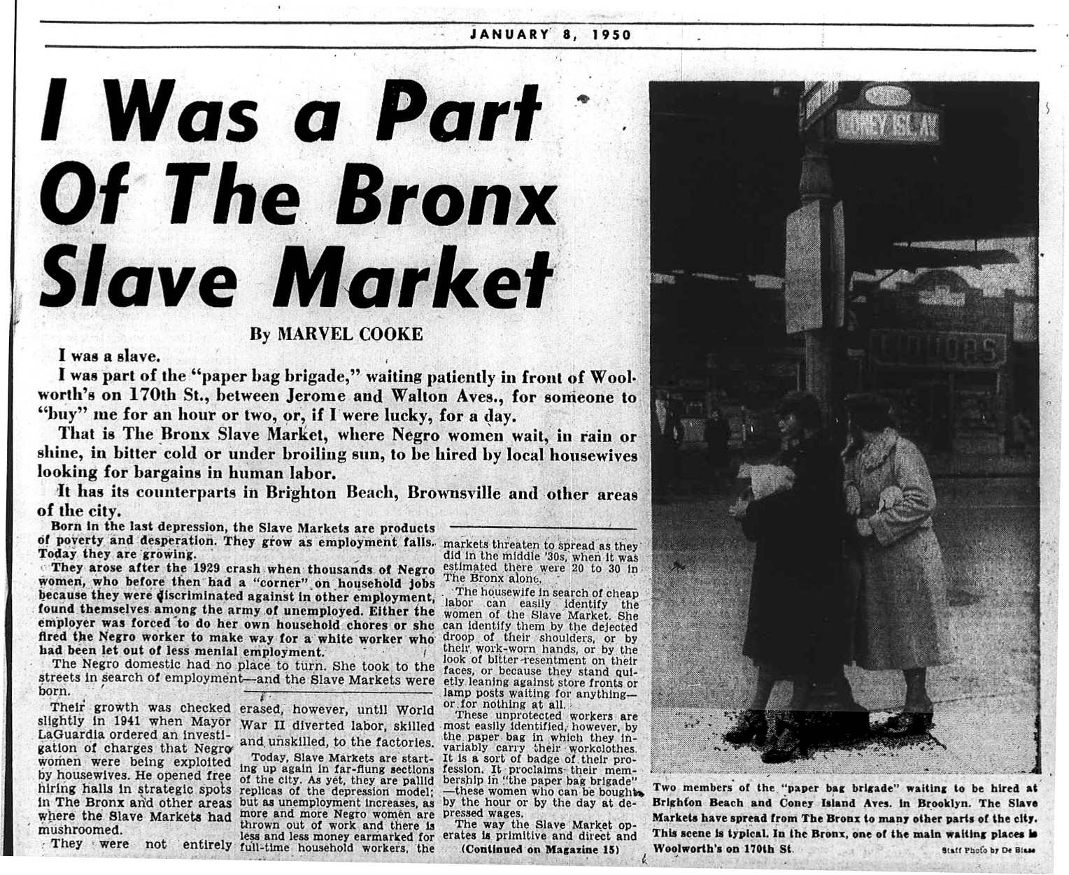 A History of Domestic Work and Worker Organizing